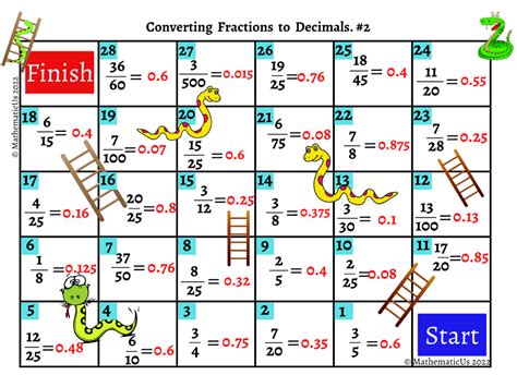 converting decimals to fractions maze at guadalupe harshaw blog