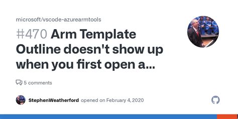 Arm Template Outline Doesn T Show Up When You First Open A File But Does When You Tab Back To