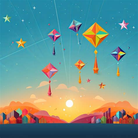 premium ai image illustration of happy makar sankranti wish animation