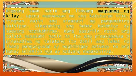 Pangunahin At Pantulong Na Kaisipan Pptx