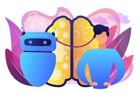 Augmented Intelligence Abstract Concept Vector Illustration Stock Vector Illustration Of