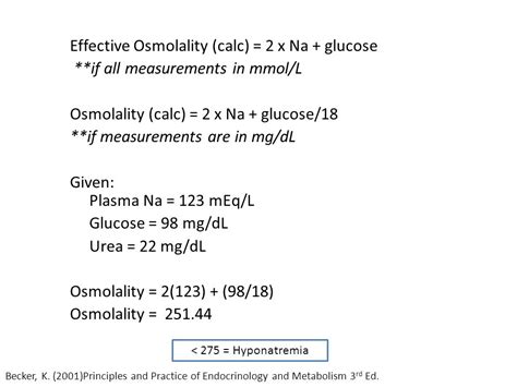 39 Plasma Osmolality Calculation Heenahayoung