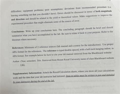 Formal Lab Report Format Before You Start Writing