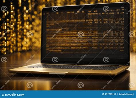 Digital Binary Data Wallpaper Ai Generated Stock Illustration Illustration Of Technological