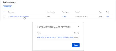 Alarm Dashboard Paragon Active Assurance Documentation Documentation