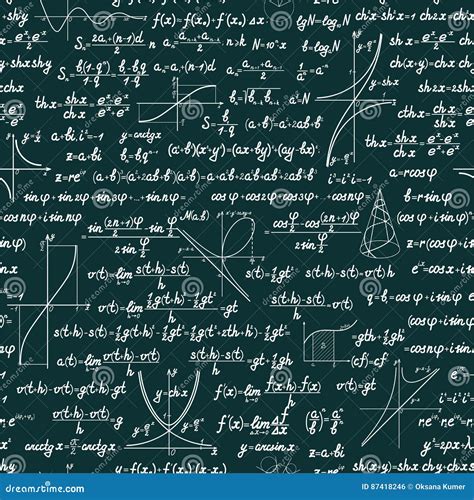 vector mathematical seamless pattern stock vector illustration of