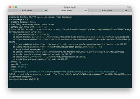 No Such File Or Directory When Package Install From Github Tarball