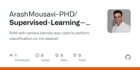 Github Arashmousavi Phd Supervised Learning Classification Using Support Vector Machines Svm