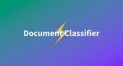 Document Classifier A Hugging Face Space By Alesx
