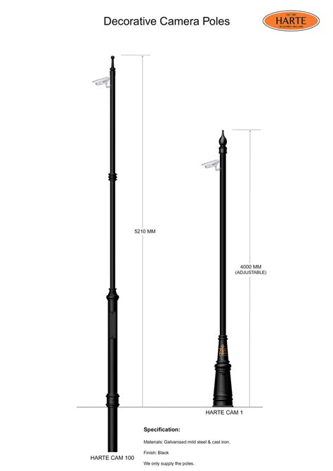 Cctv Poles Harte Outdoor Lighting Outdoor Lighting Ireland