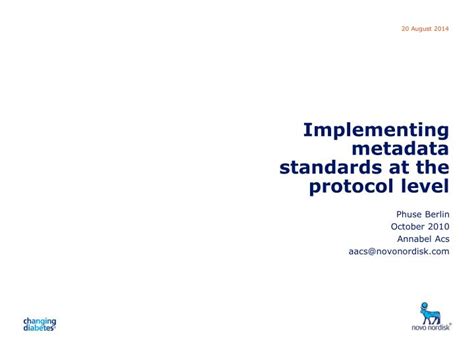 Ppt Implementing Metadata Standards At The Protocol Level Powerpoint