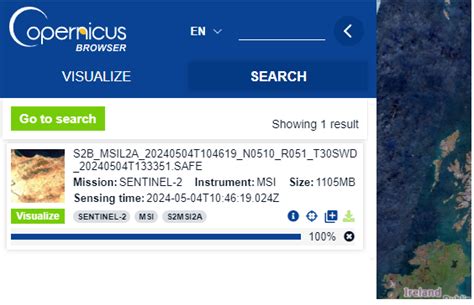 Network Error And Fail For Download Sentinel2 Copernicus Browser