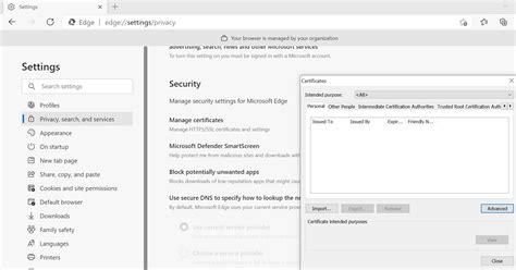 How To Remove Security Exceptions In Edge Microsoft Qanda