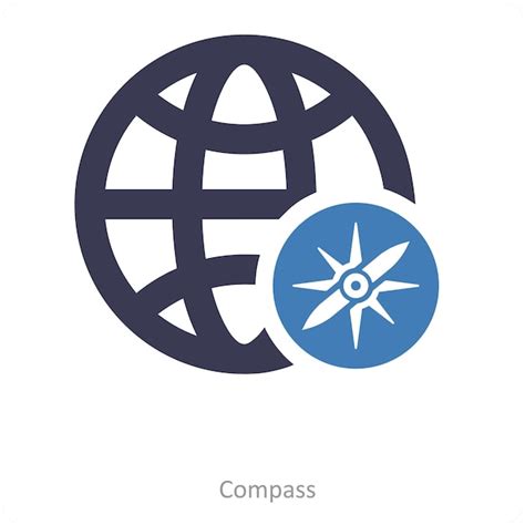 Premium Vector Compass And Navigation Icon Concept