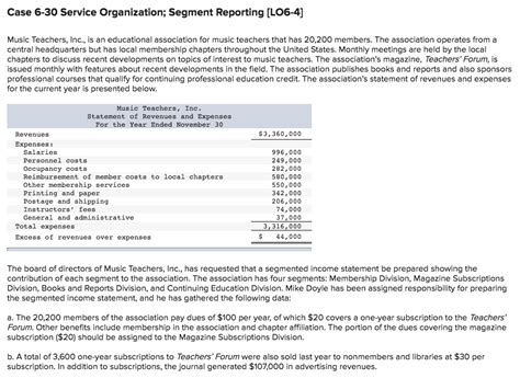 solved problem 6 21 segment reporting and decision making
