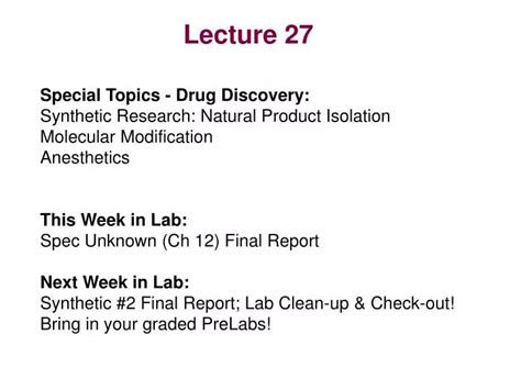 Ppt Lecture 27 Powerpoint Presentation Free Download Id2412530