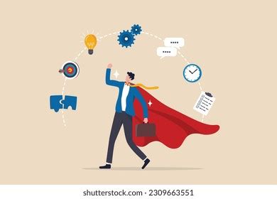 Competence Skills Ability Work Responsibility Professional Stock Vector