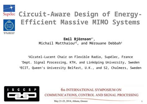 Pptx Circuit Aware Design Of Energy Efficient Massive Mimo Systems