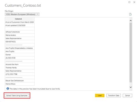 Power Query Text CSV 连接器 Power Query Microsoft Learn