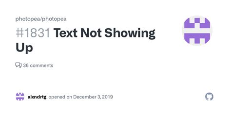 Text Not Showing Up · Issue 1831 · Photopeaphotopea · Github