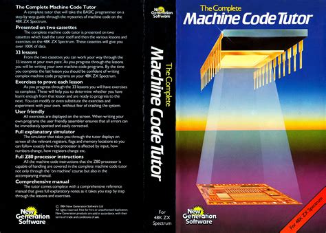 The Complete Machine Code Tutor Spectrum Computing