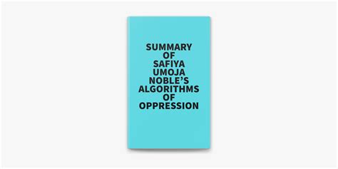 Algorithms Of Oppression How Search Engines Reinforce 52 Off