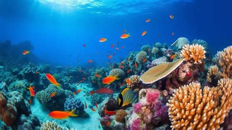 다채로운 바다의 만화 물고기와 산호 바다 생물 그림 배경 일러스트 및 사진 무료 다운로드 Pngtree