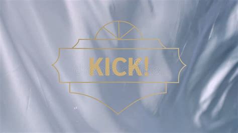 Animation Of Kick Text Over Leaves On Black Background Stock Video Video Of Network Concept