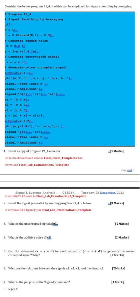 Solved A Question Exercises About Signals And Systems Chegg