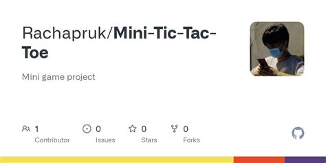 Github Rachaprukmini Tic Tac Toe Mini Game Project