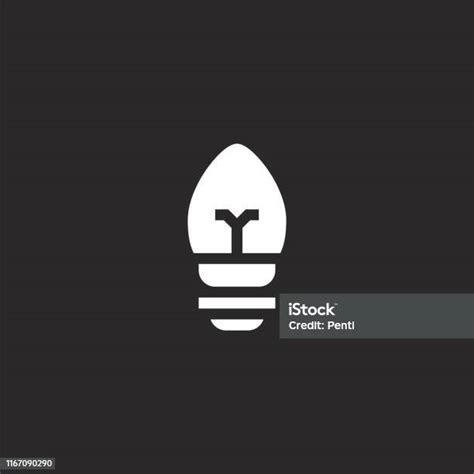 전구 아이콘 웹 사이트 디자인 및 모바일 응용 프로그램 개발을위한 채워진 전구 아이콘 검은 배경에 격리 채워진 전구 컬렉션에서 전구 아이콘 0명에 대한 스톡 벡터 아트 및