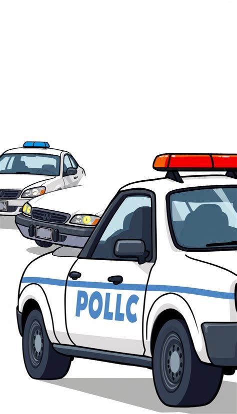 Police Car With Siren Clipart Chase In Progress In 2025 Police Cars