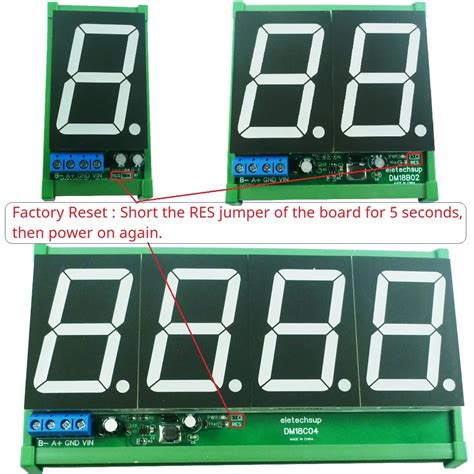 DM C Bit Inch RS Modbus Rtu Digital Tube LCD LED Display Module DC V V For PLC