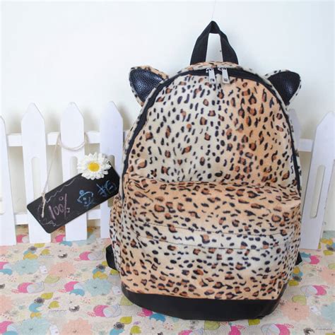 Купить Леопардовый рюкзак с ушками онлайн здесь