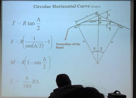 Solved Circular Horizontal Curve T R Tan Delta2 E