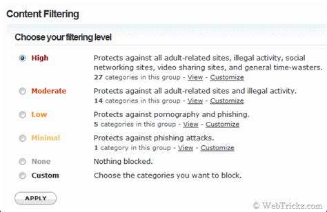how to block adult content websites using opendns
