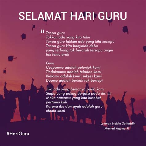 Contoh Ucapan Hari Guru Pantun Puisi Selamat Hari Guru