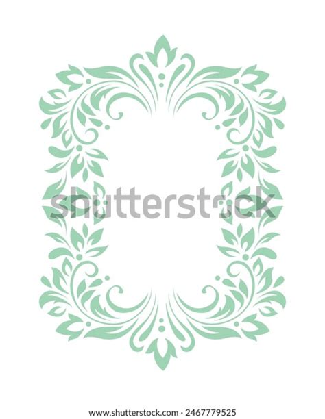 Rectangular Vintage Frame Border Stylized Leaves Stock Vector Royalty Free 2467779525