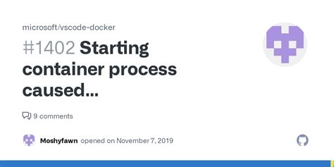 Starting Container Process Caused Process Linux Go Applying Cgroup Configuration For