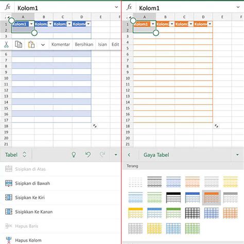 Cara Mudah Membuat Tabel Di Excel Windows Dan Android JalanTikus
