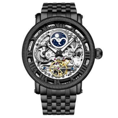 Stuhrling Original Model 3922 Mens Skeleton Automatic Stainless Steel