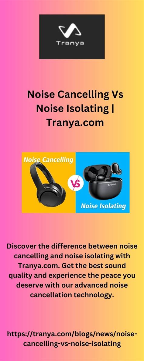 Noise Cancelling Vs Noise Isolating Shenzhenshi Quanya Medium
