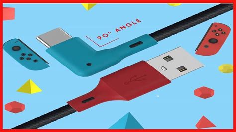 TALK WORKS USB C Cable Right Angle 10 Ft Fast Charging Cable Compatible With Nintendo