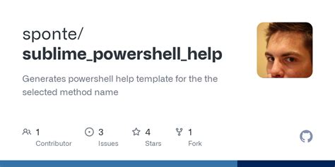 Github Spontesublimepowershellhelp Generates Powershell Help