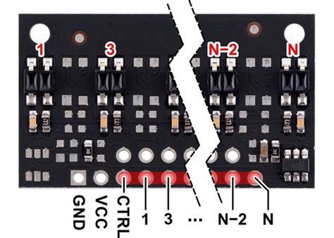 QTR MD RC Reflectance Sensor Array Channel Mm Pitch RC Output