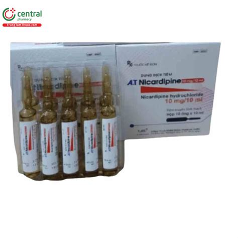 Thuốc At Nicardipine 10mg10ml điều Trị Tình Trạng Tăng Huyết áp