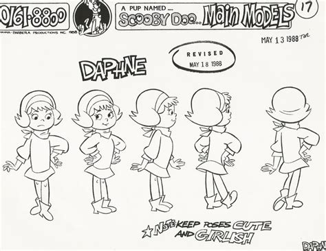 High Quality Pup Named Scooby Doo Model Sheets Cartoon Character