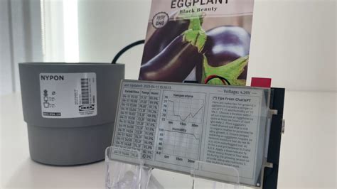 Esp32 S3 Smart Planter With Soil Sensorsht10 And E Paperedo47tc1