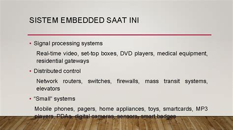 Pendahuluan Sistem Embedded Apa Itu Sistem Embedded Pengertian