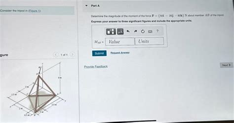 Solved Consider The Tripod In Eigure 1 Determine The